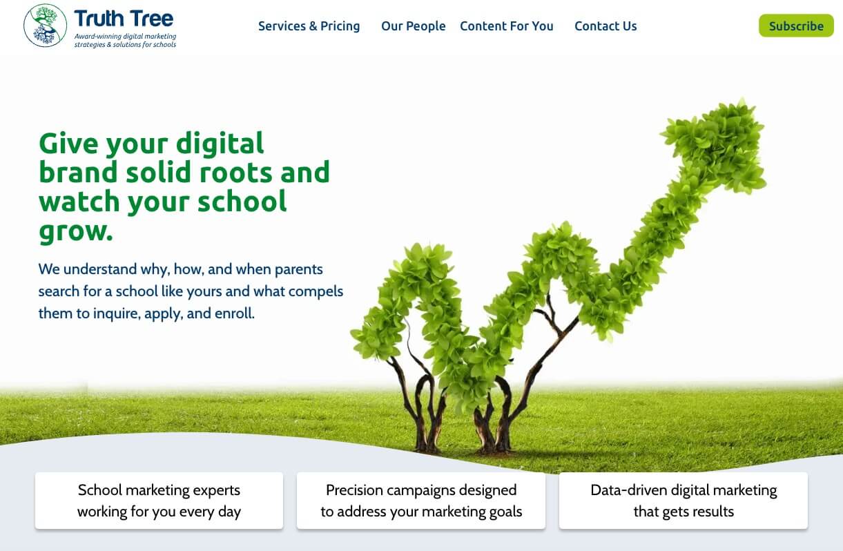 Digital Marketing Services For Schools - Truth Tree